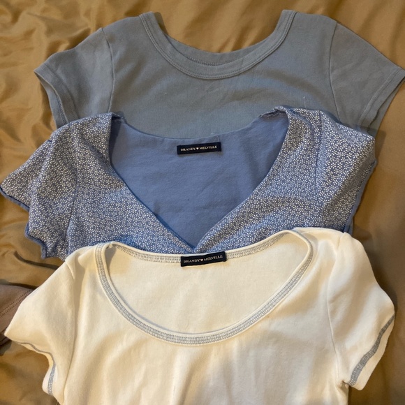 Brandy Melville | Tops | Rare Blue Brandy Top Bundle | Poshmark